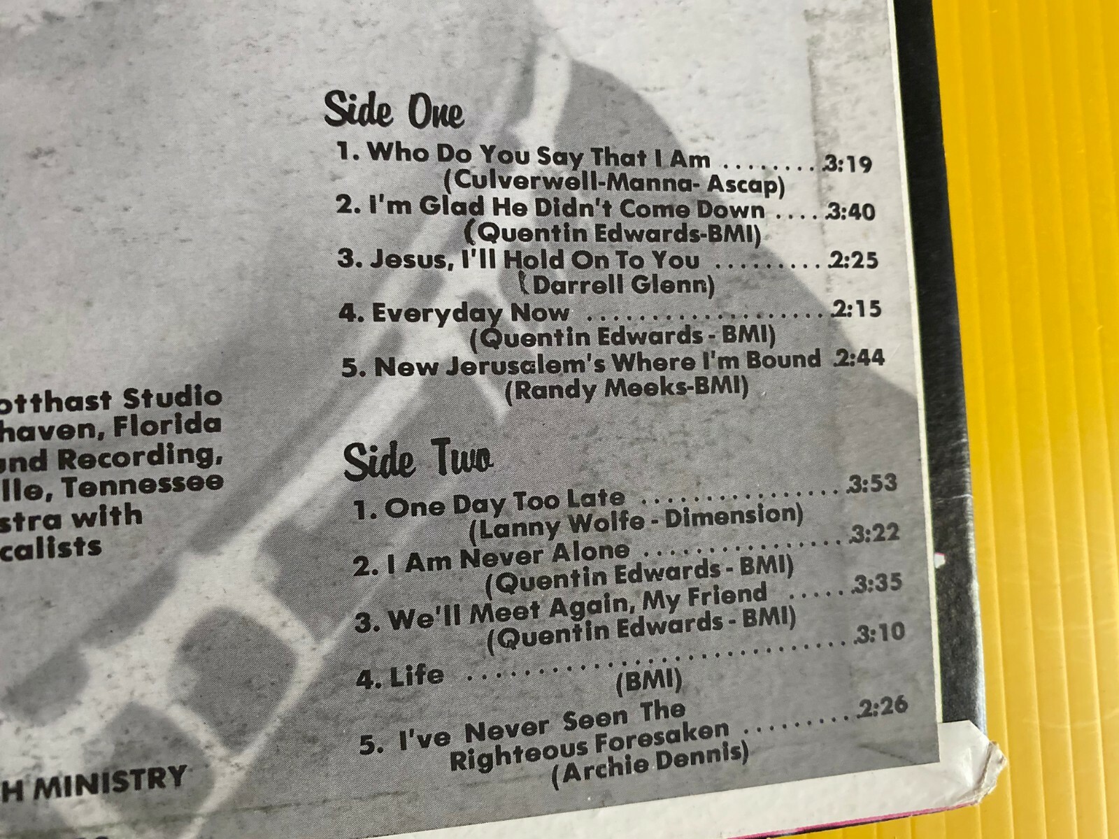 Quentin Edwards Everyday Now Mission Records VINYL Gospel LP Stereo | eBay