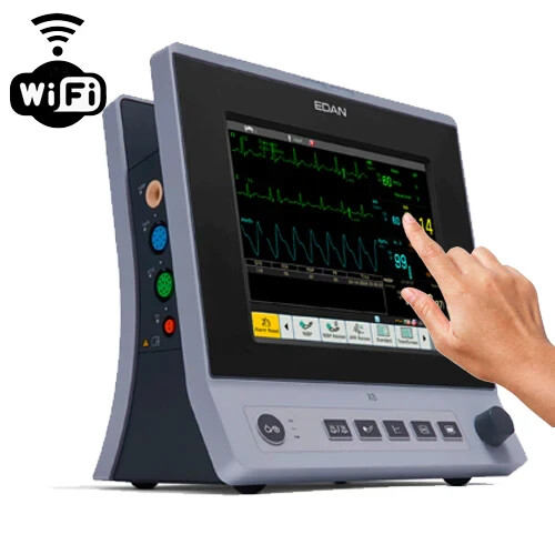 EDAN X8 Patient Monitor, ECG, Resp., NIBP, SpO2, Temp., PR - DEMO UNIT ...