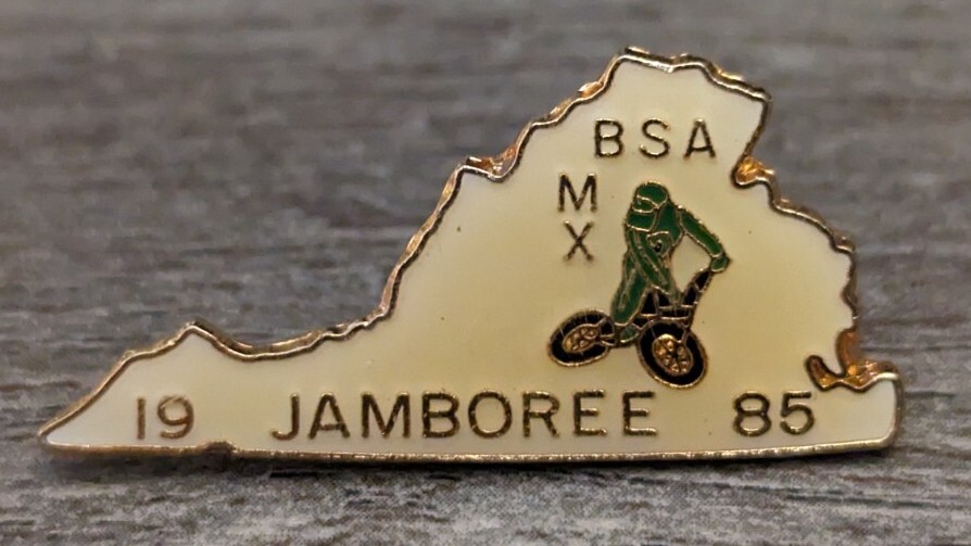 1985 Boy Scouts Of America National Jamboree BSA MX Virginia Lapel Pin ...