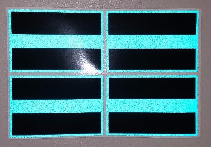 4 Reflective Thin Blue Line Window Decal Stickers Police Law ...