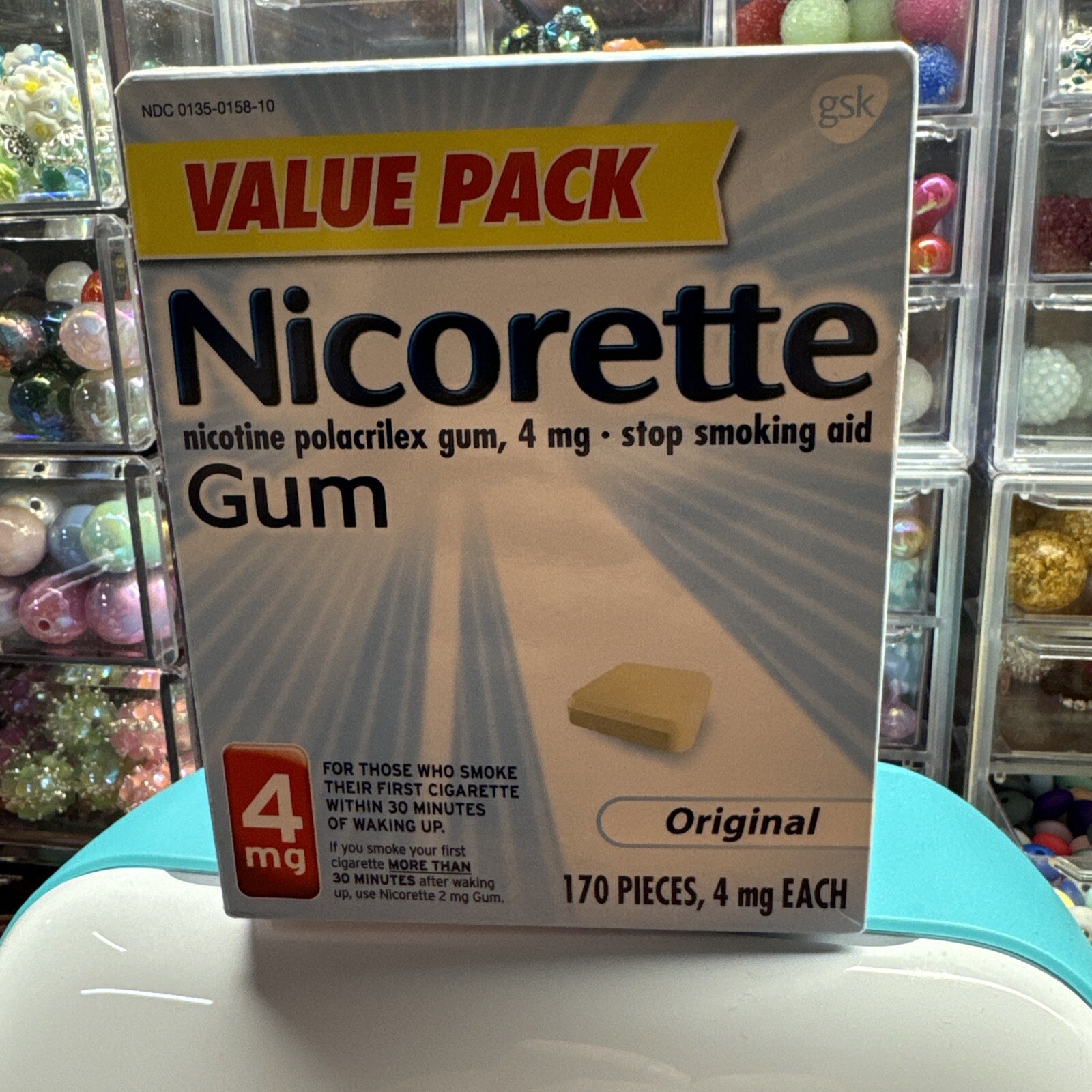 Nicorette Nicotine Polacrilex 4mg Gum | Grelly USA