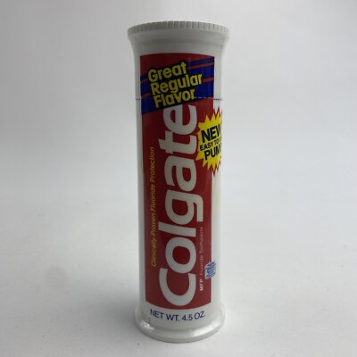 SEALED Vintage 4.5 Oz Colgate Pump Toothpaste Full Prop Film Movie ...