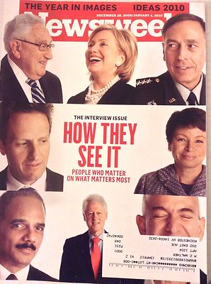Newsweek Magazine Bill Clinton And Hillary December 28, 2009 ...