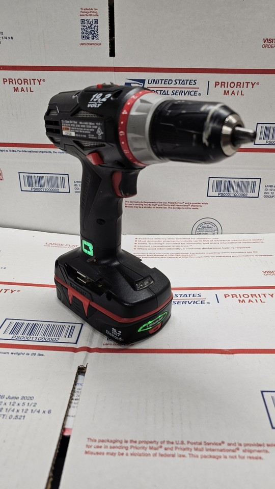 Craftsman Right Angle 19.2V Cordless 3/8" Drill & 1/2” Drill w/ 2 lion ...