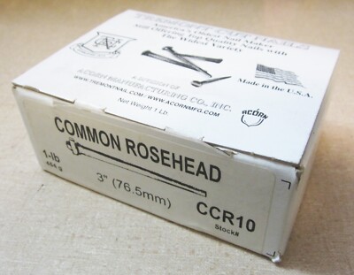 New Tremont 3" Square-Cut Common Rosehead Nails, 1 Lb Box Aprox 50 ...