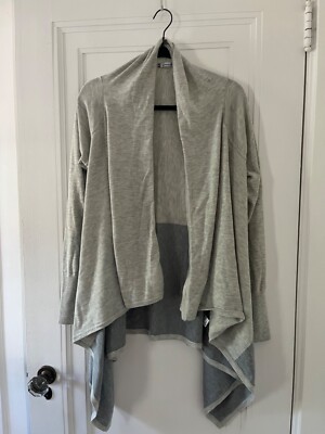 Smartwool Edgewood Wrap Cardigan Sweater Women's Large Gray Wool Blend ...