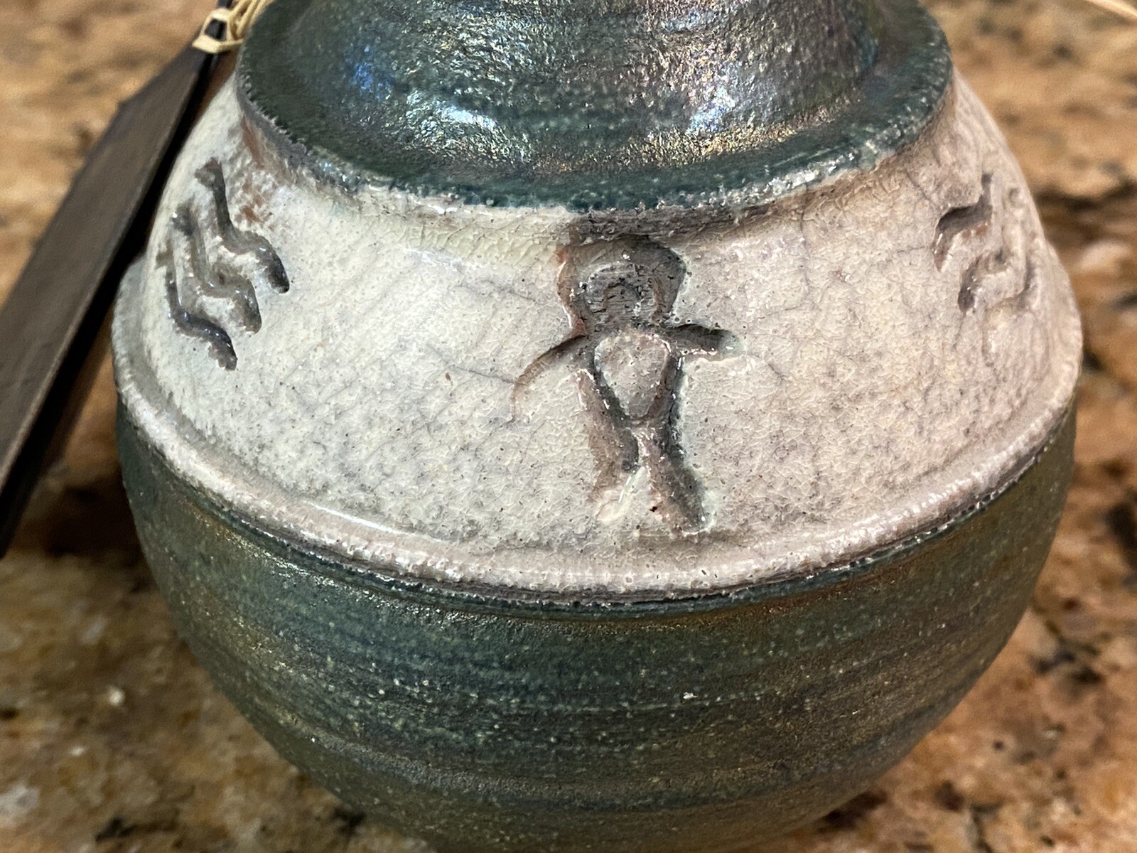 Raku Petroglyph Hawaiian Volcano Art Pottery Vase Christopher Matti ...