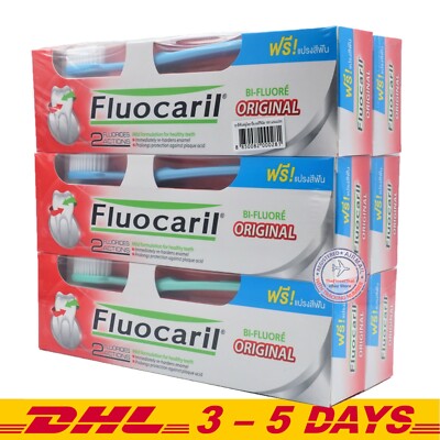 Fluocaril Toothpaste Bi-Fluore Original 2 Fluorides 200 g x 6 ...