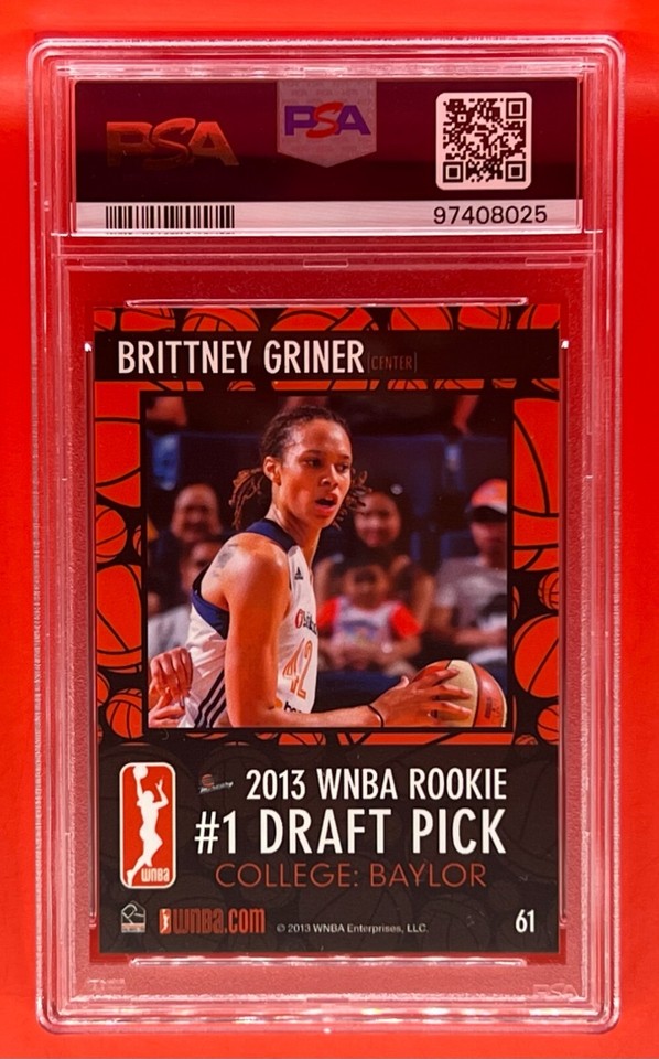 2013 Rittenhouse WNBA Brittney Griner #61 Rookie NM-MT PSA 8 *Only 500 ...