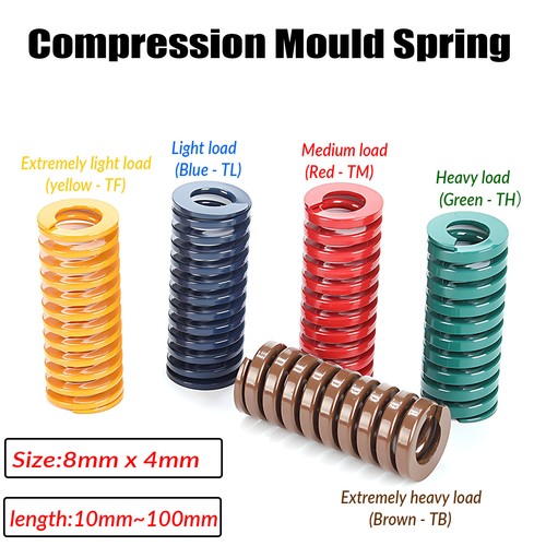 Compression Mould Spring Die Springs Light/Medium/Heavy Load Duty OD ...