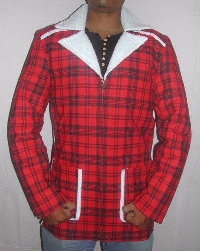 Men's Deadpool Ryan Reynolds Celebrity Shearling Fur Jacket Designer ...