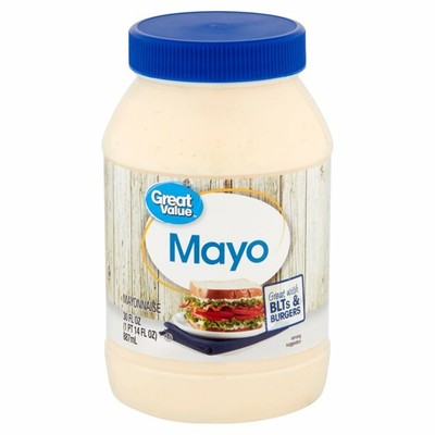 Lot of 2 Great Value Mayonnaise, 30 Fl Oz Jars | eBay