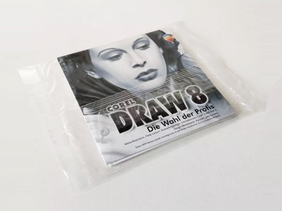 CorelDraw 8 ( German) New + Serial 816367011722| eBay