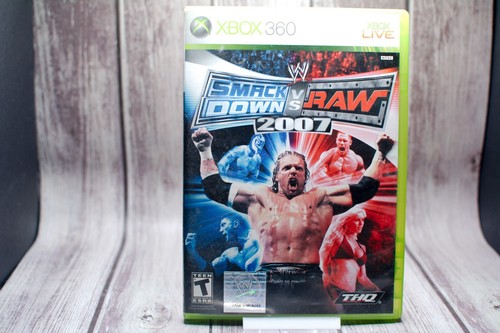 WWE SmackDown vs. Raw 2007 Xbox 360 (Microsoft Xbox 360, 2006) CIB and ...