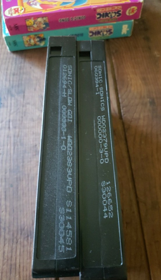 Sonic the Hedgehog VHS Slowwww Going And Sonic's Song 2 Tape Lot DIC ...