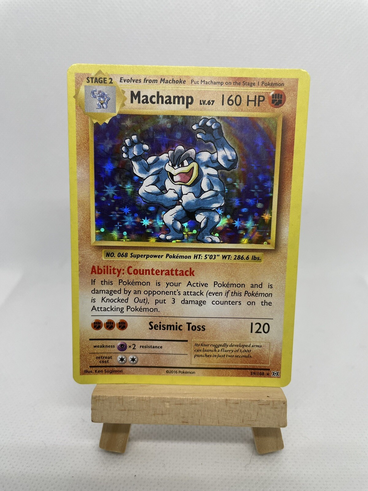 Pokémon TCG Machamp XY Evolutions 59/108 Holo Holo Rare for sale online ...