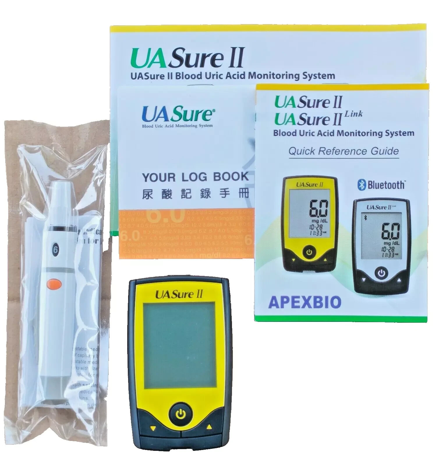 UASure II Blood Uric Acid Test Kit Meter for Uric Acid Home Gout ...