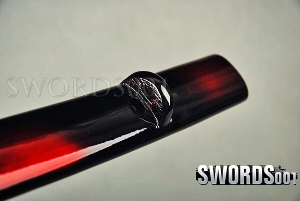 30" Red black Pattern Replacement Saya Sheath Scabbard For Japanese ...