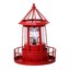 Solar Powered LED Rotating Lighthouse Night Light Outdoor Home Garden ...