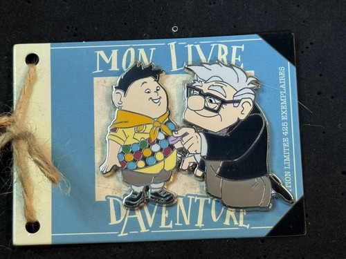 Disney DLRP Pixar UP Pin LE 425 Carl Giving Russell Ellie Badge | eBay