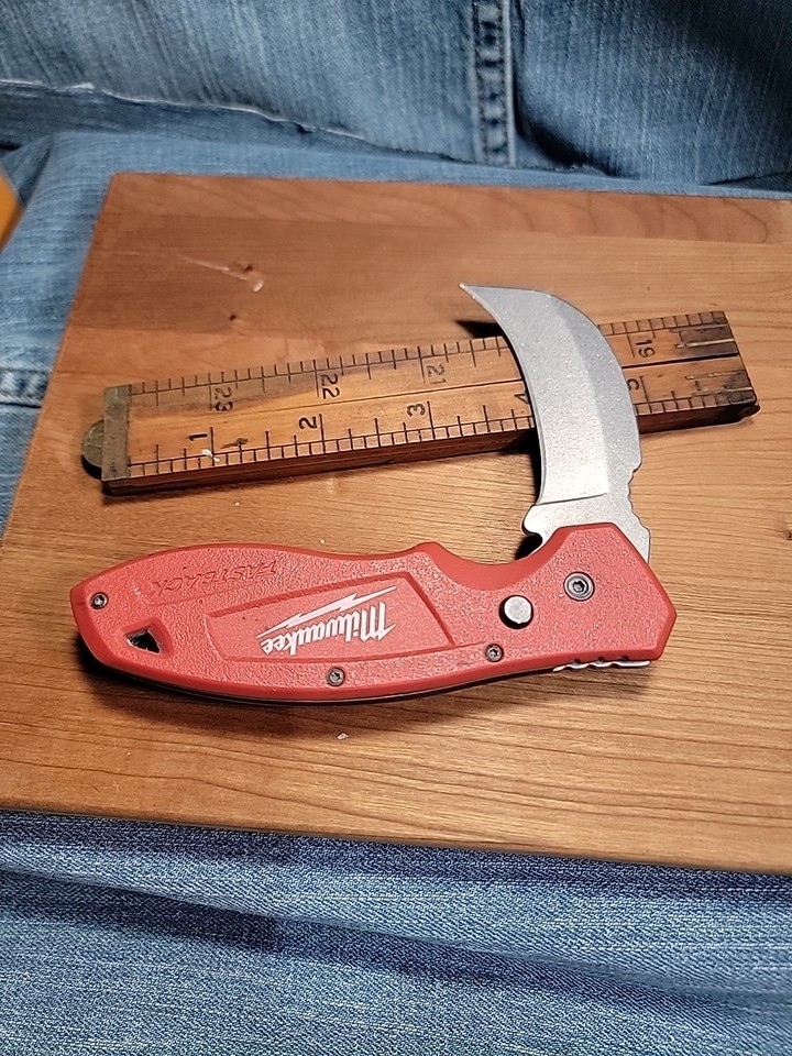 Milwaukee Tool 48-22-1985 FASTBACK Hawkbill Folding Pocket Knife ...
