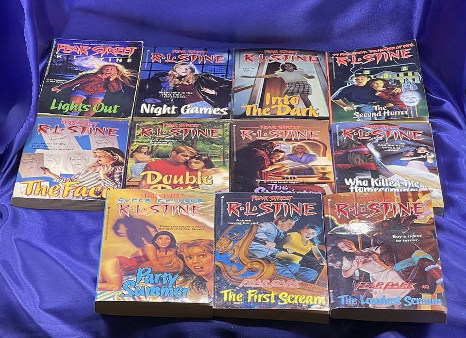 Lot Of 11 Vtg 90s Horror PB books RL Stine Fear Street 99 Fear Park Super Chill | eBay