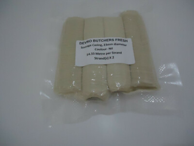 Sausage skin Casing Collagen (23mm) x 2 Strands Devro, vac sealed | eBay