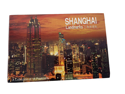 Lot of 16 Vintage Book of Postcards Shanghai Landmarks 18 China City ...