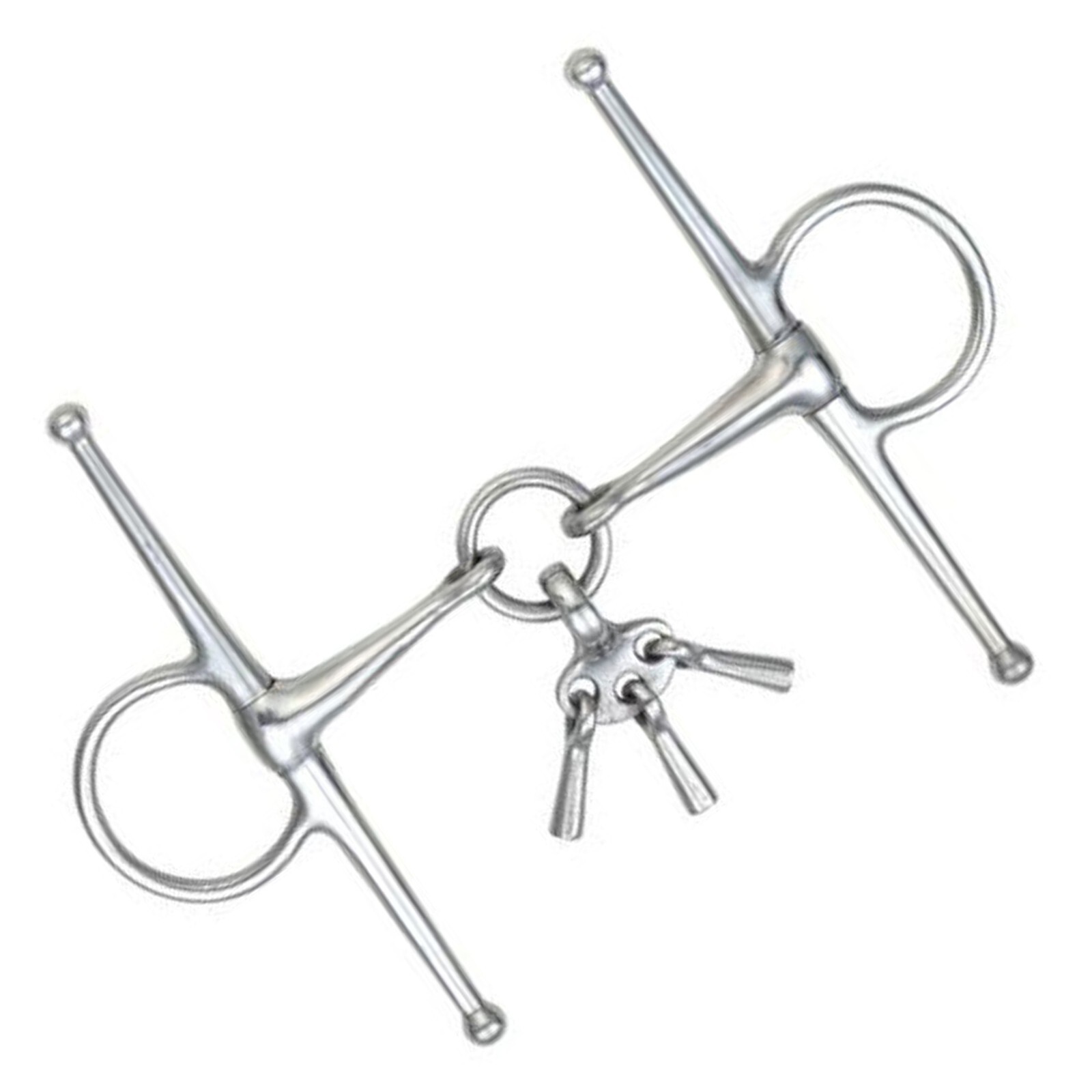FULL CHEEK SNAFFLE BREAKING BITS WITH KEYS EQUESTRIAN LIFE LTD ® HORSE ...