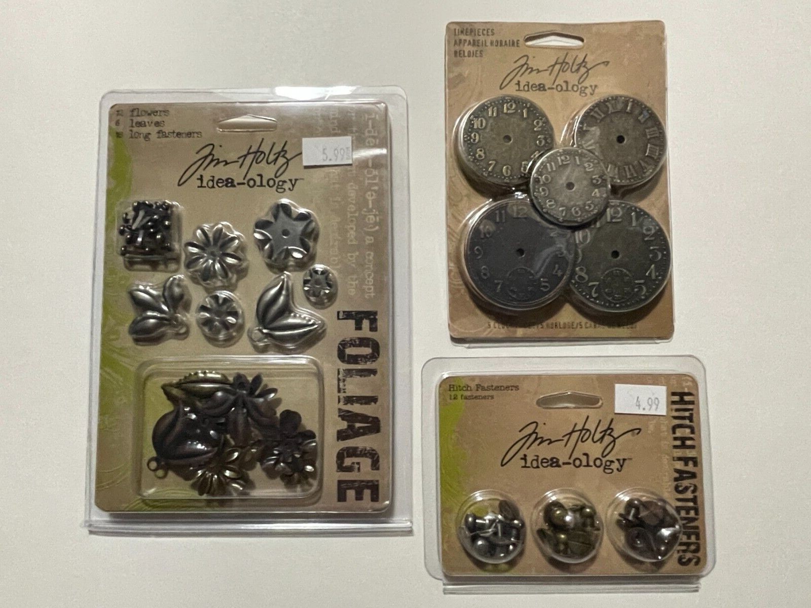 TIM HOLTZ IDEA-OLOGY ASSORTED METAL EMBELLISHMENTS | eBay