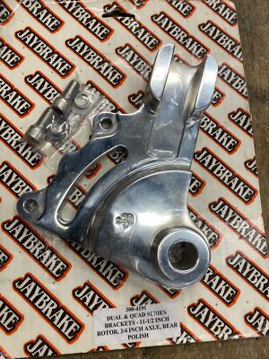 Jaybrake Dual Quad Series Brake caliper Bracket Mount Harley Dyna 11 1/ ...