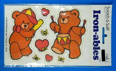 Teddy Bears Scratch & Sniff Iron On Vintage | eBay