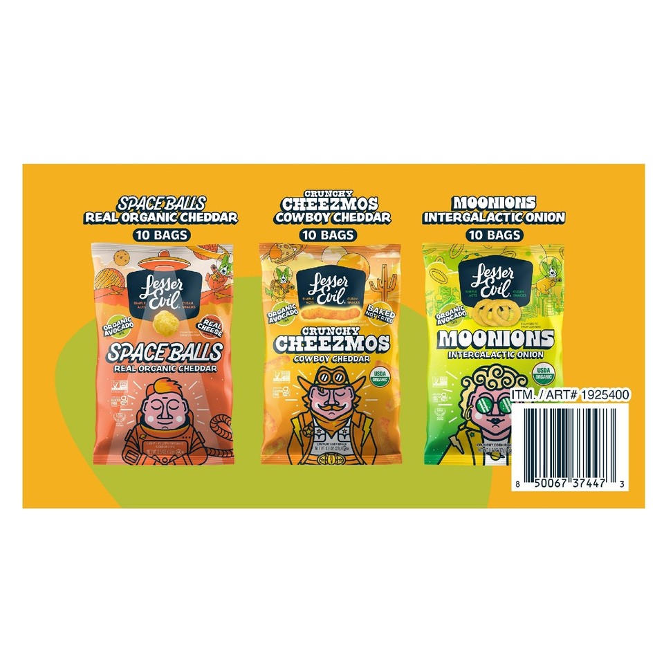 Lesser Evil Avocado Oil Organic Snack Box, 30 Pack | eBay