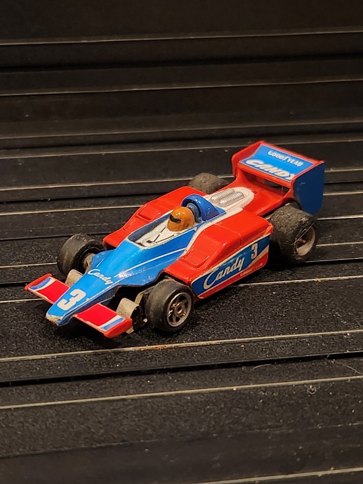AFX AURORA SUPER G + PLUS LOTUS CANDY TYRELL Formula 1 GOODYEAR #3 HO ...