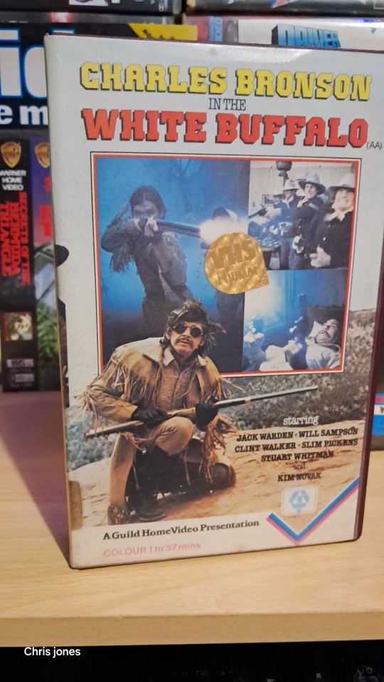 White Buffalo VHS Video - Pre Cert - Big Box Ex-Rental Film Charles ...