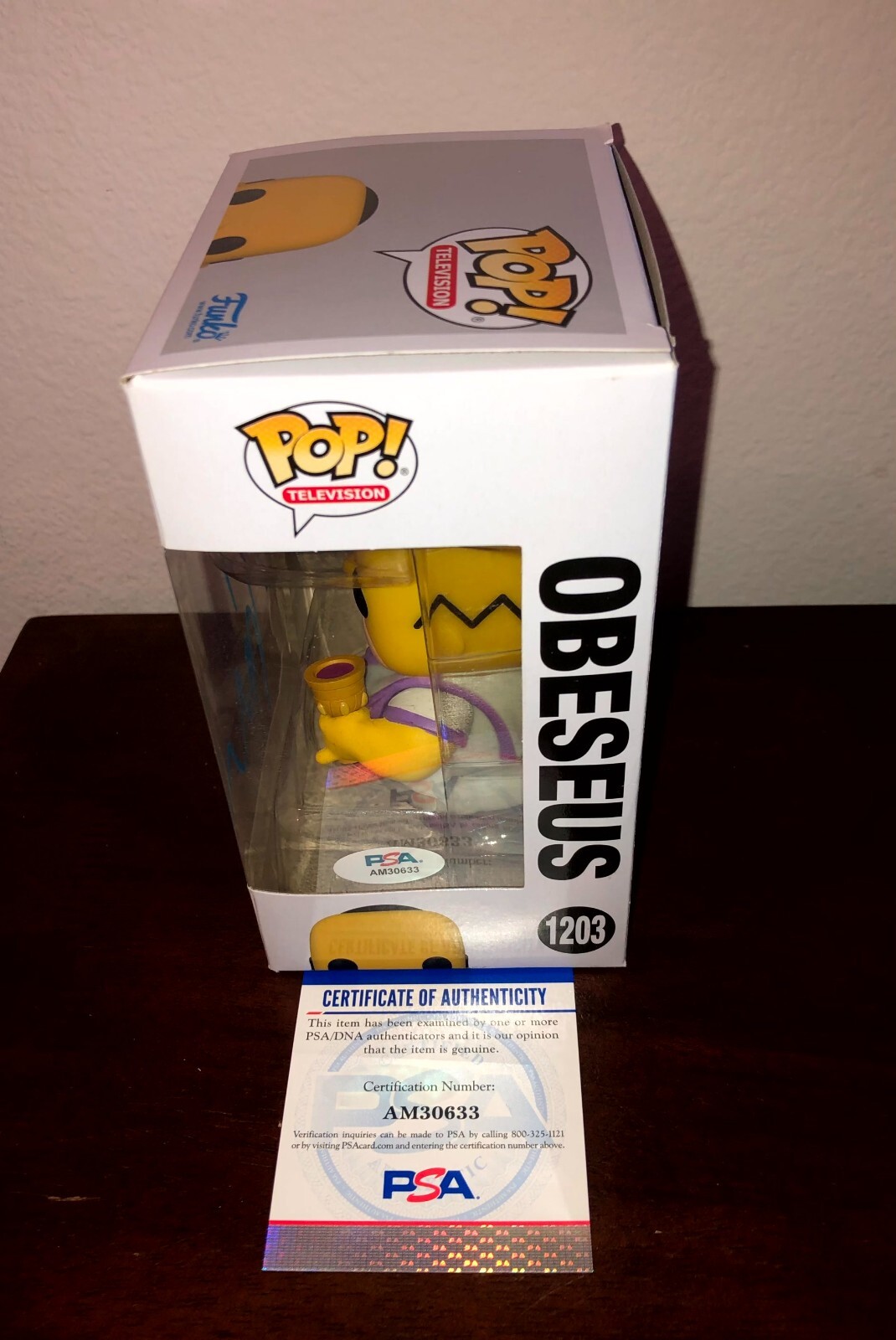 Danny Elfman Simpsons Composer Obeseus Homer #1203 Signed Funko Pop PSA ...