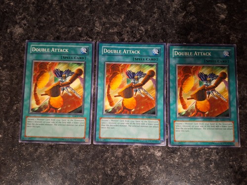 3X Double Attack TLM-EN040 - Yugioh Yu Gi Oh! Playset | eBay