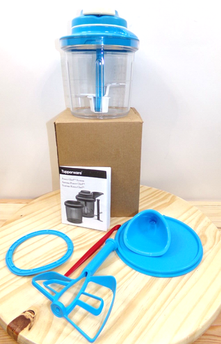 Tupperware Power Chef System Manual Food Processor Blue 7532A | eBay