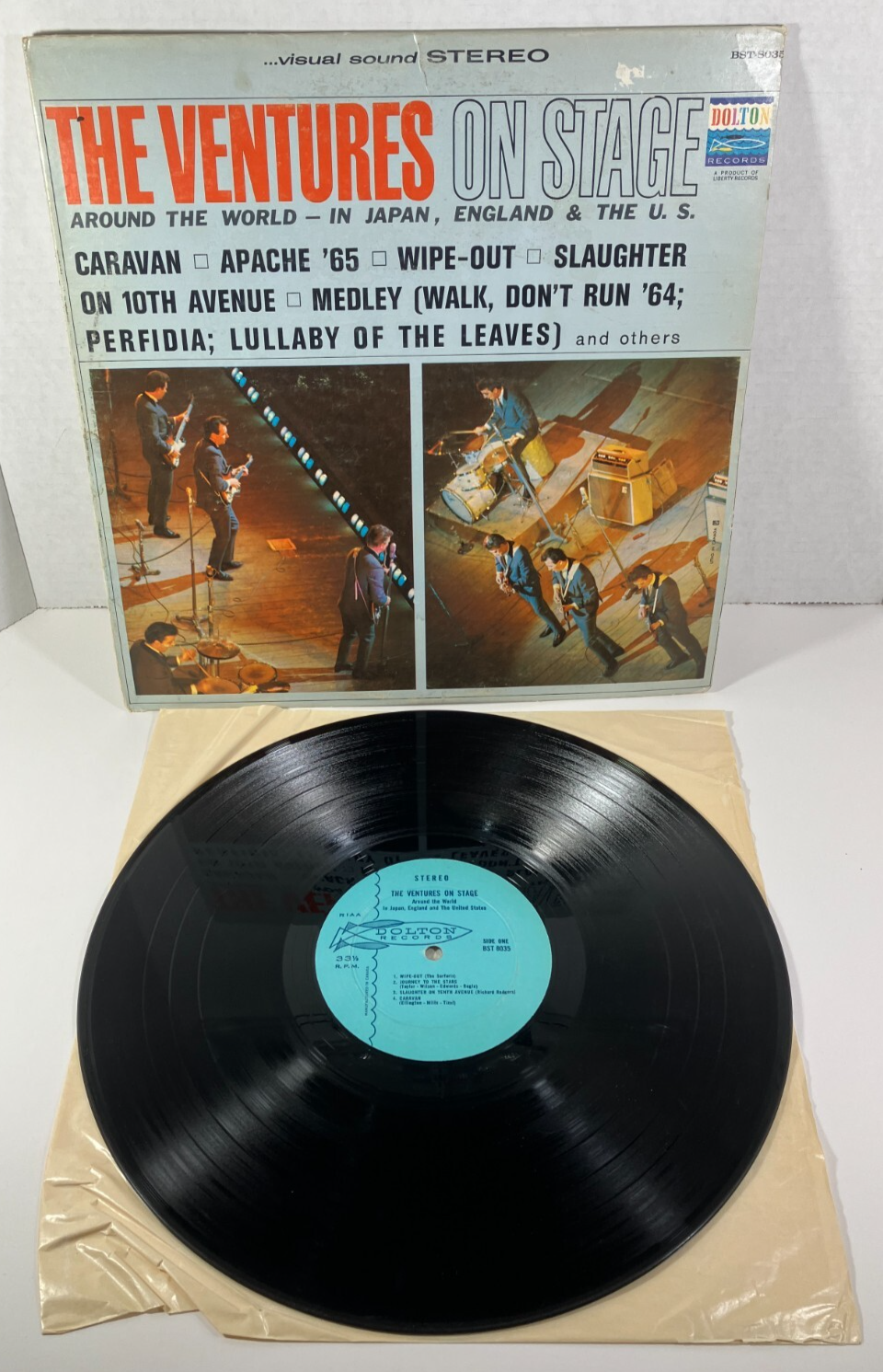 Vintage The Ventures On Stage LP Record Album Dolton Japan England USA ...