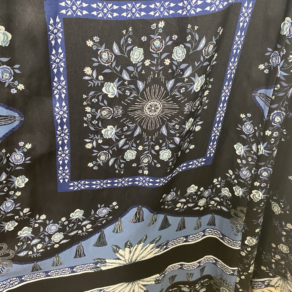 SANDRO Niels Dress Women's EU 34 Floral Print Long Sleeveless Side Zip ...