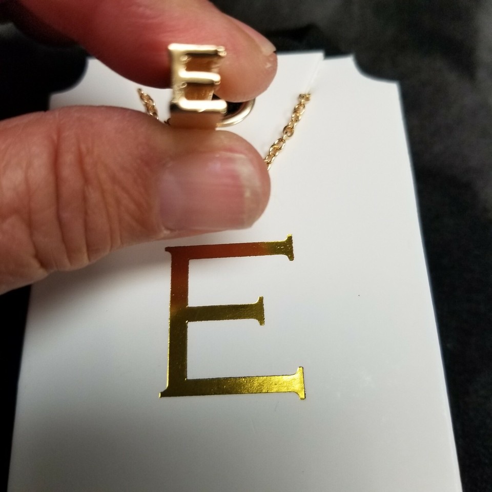 SIMPLY SOUTHERN INITIAL " E". Unique gold bar necklace w initial at ...