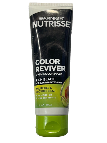 Garnier Nutrisse Rich Black Color Reviver 5 Min Hair Color Mask 4.2 fl ...