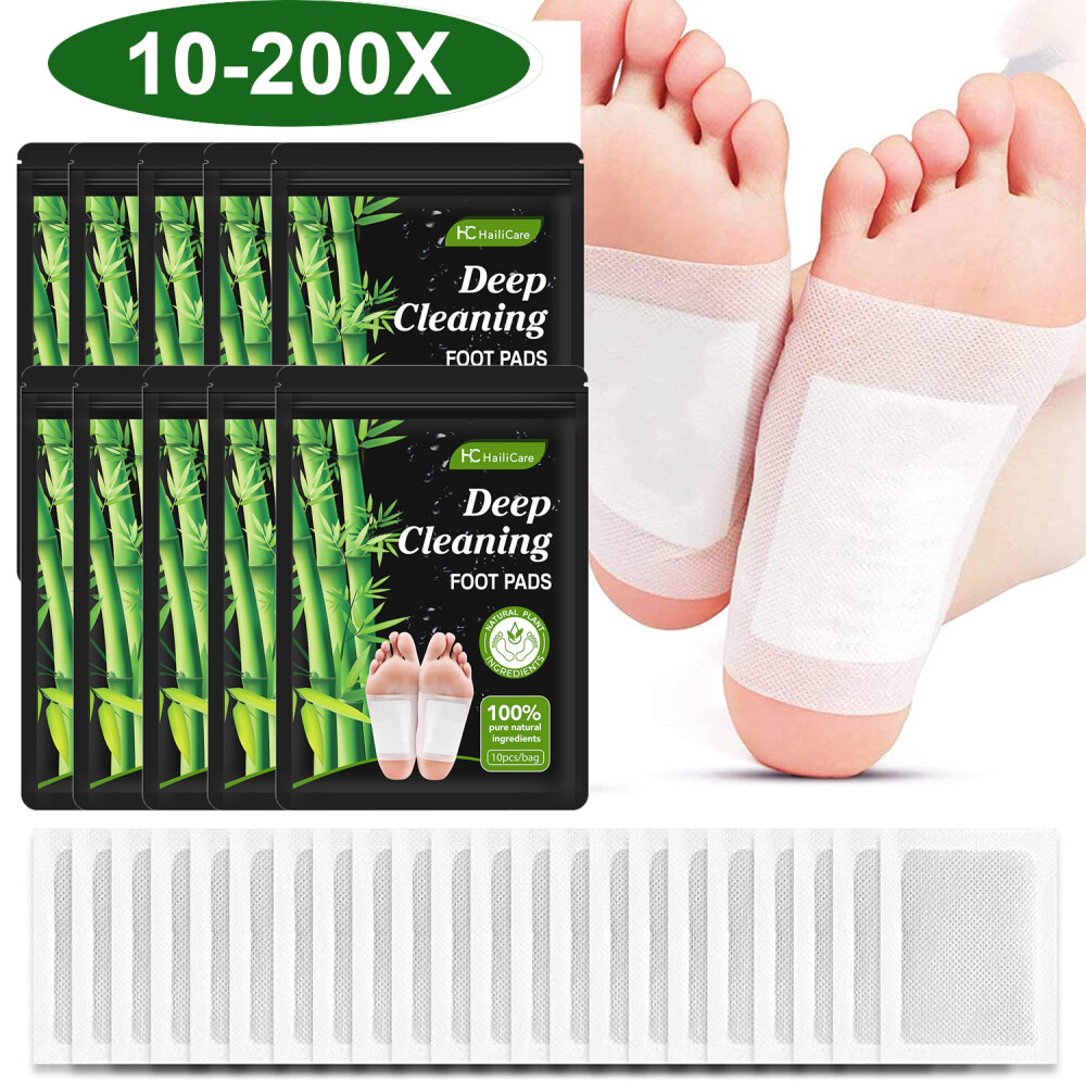 200PCS Bandoo Detox Foot Patches Pads Body Toxins Feet Slimming Deep ...