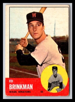 1963 Topps #479 Ed Brinkman GD | eBay