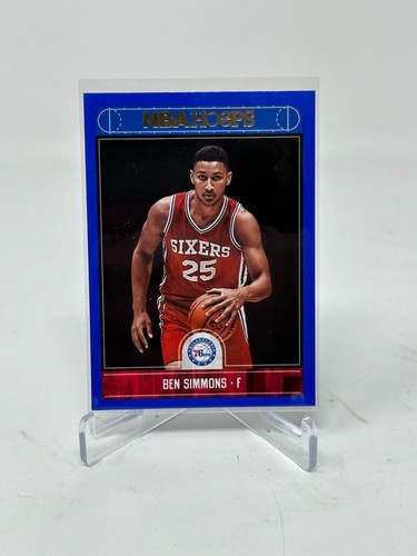 2017-18 NBA Hoops Ben Simmons Blue Parallel Card #2 | eBay
