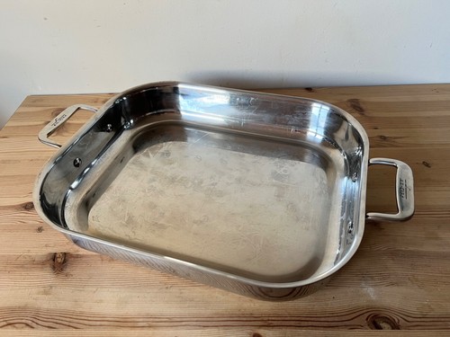 ALL-CLAD Stainless Steel Roaster Baking Pan 14" x 11" | eBay