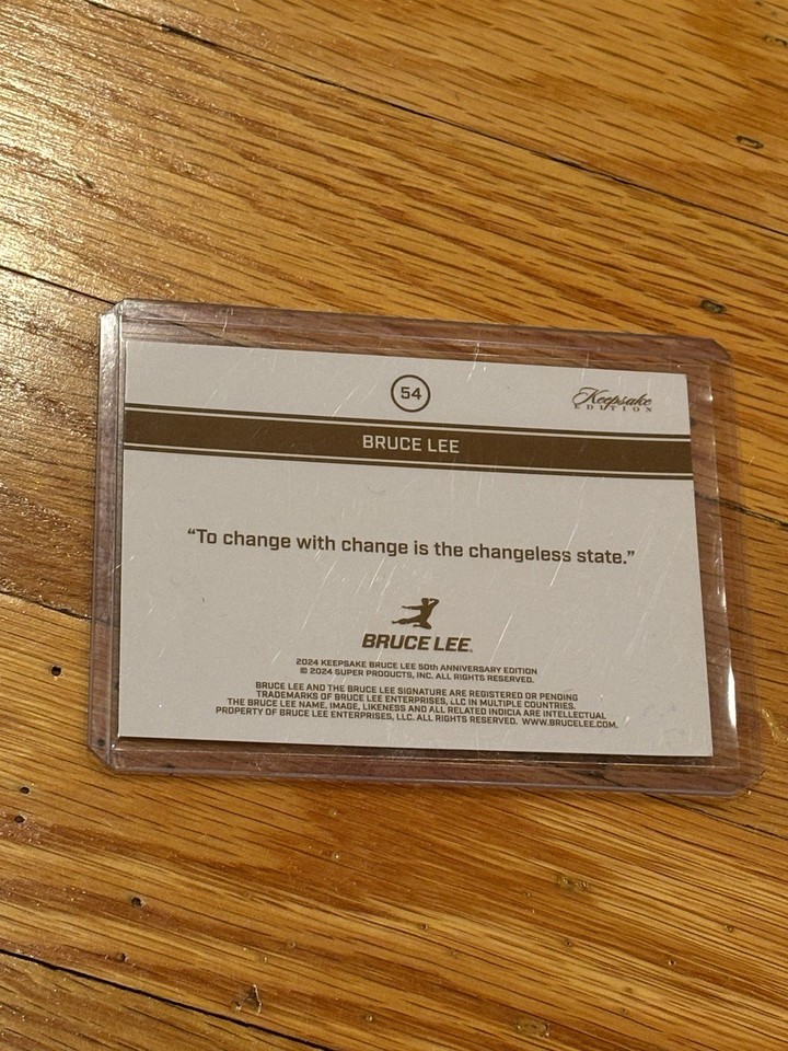 BRUCE LEE KEEPSAKE 50TH ANNIVERSARY CARD # 54 | eBay