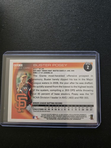 2010 Topps - Buster Posey Rookie Card | eBay