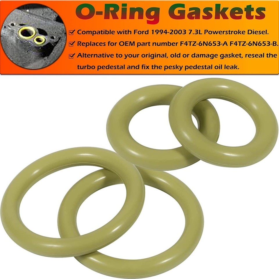 Turbo Pedestal O-rings Seal Kit+ Base Gasket Set 72468 For Ford 7.3L ...