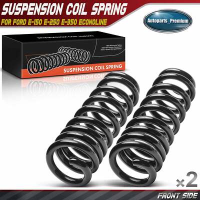 2pcs Front Left and Right Side Coil Spring for Ford E-150 Econoline E ...